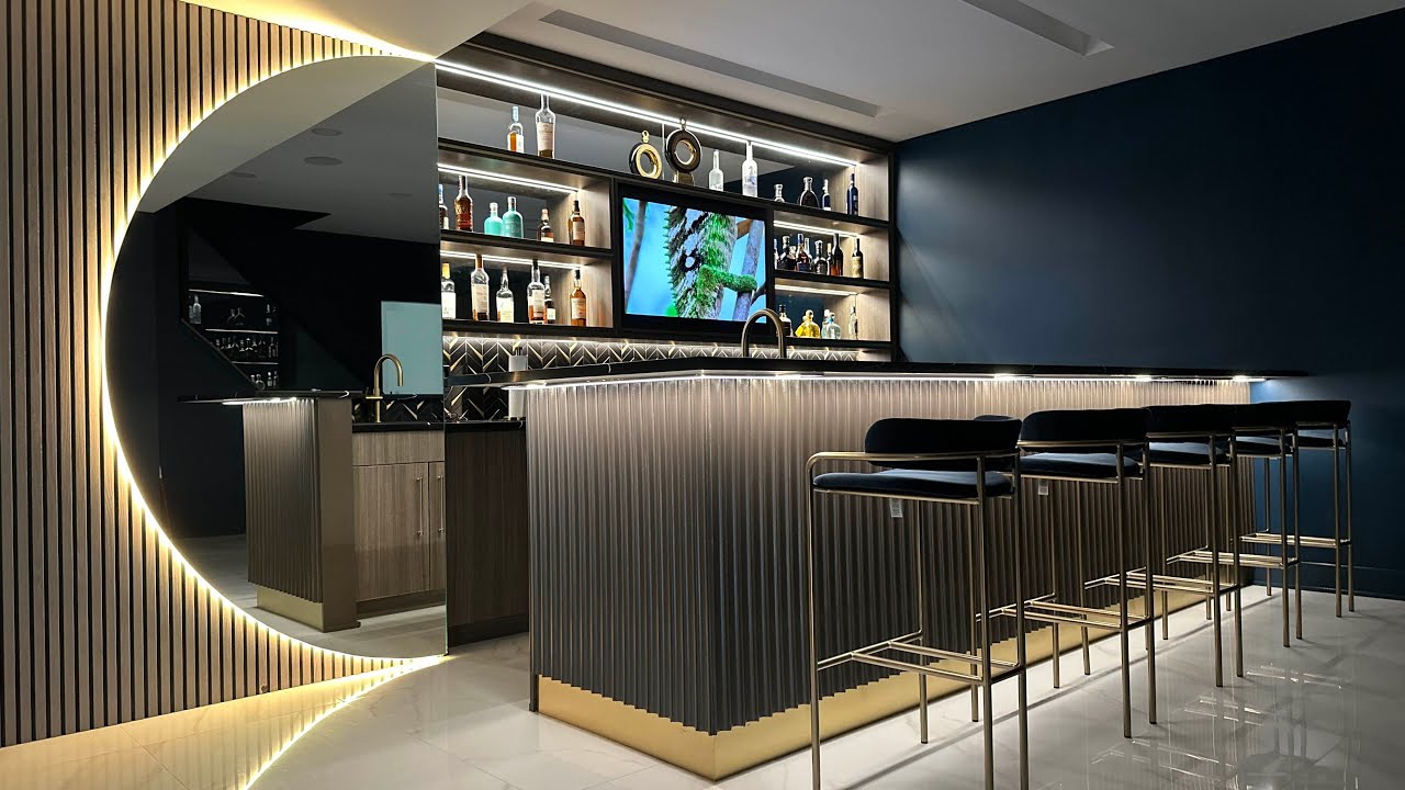 Modern Basement Design 2025 | Stunning Finished Basement Tour