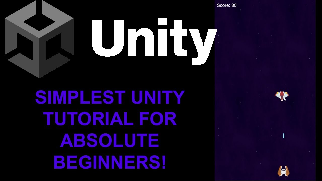 SIMPLE 2D UNITY TUTORIAL FOR BEGINNERS - CREATE A COMPLETE 2D SPACE SHOOTER GAME