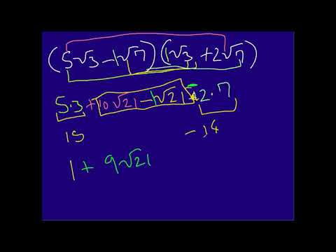 Polynomial Multiplication & Radical Expressions VIDEO | educational ...