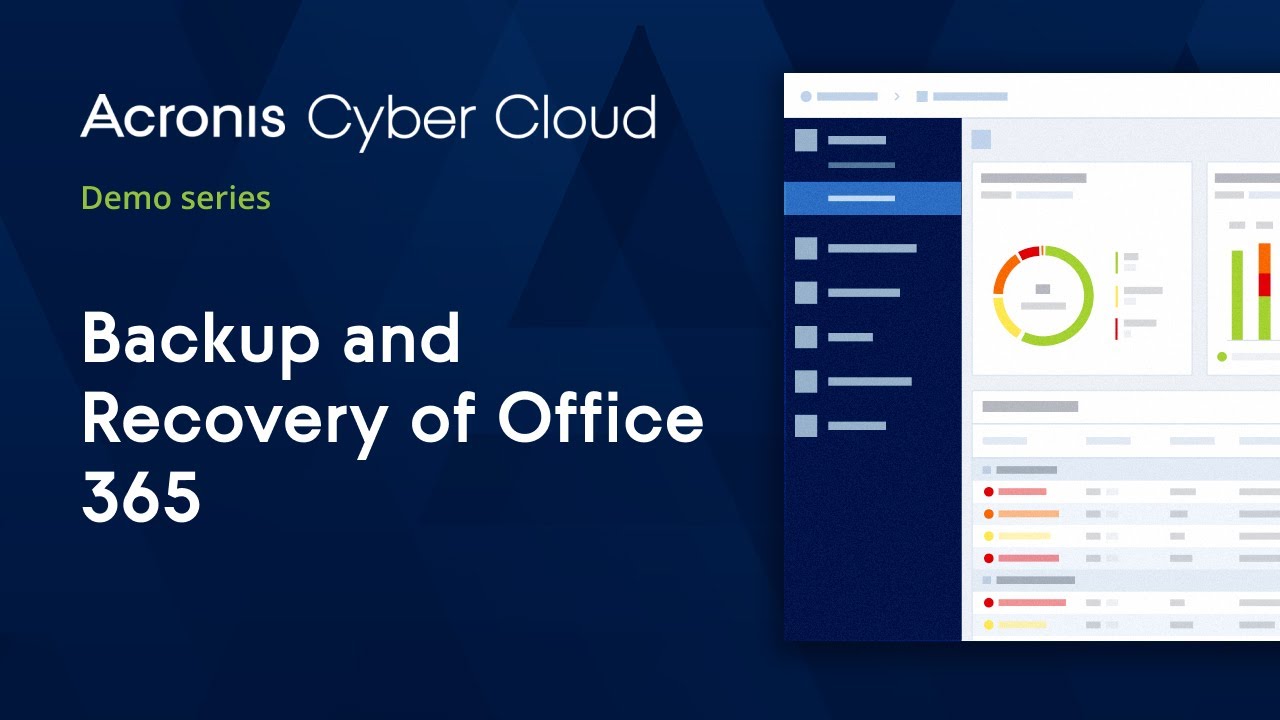 Backup and Recovery of Office 365 | Acronis Cyber Protect Cloud | Acronis Cyber Cloud Demo Series