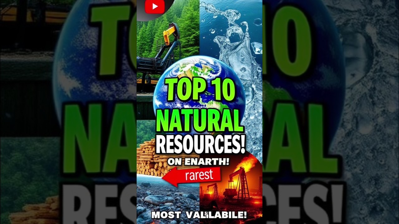 Resources in the world | Most valuable resources | Natural resources | Important resources on Earth
