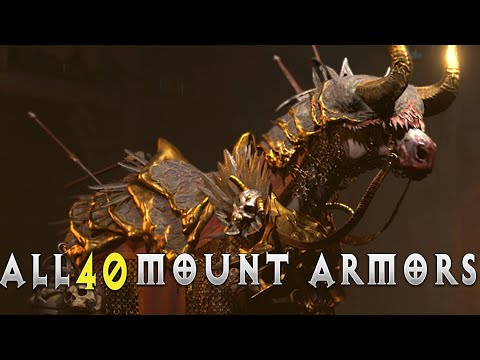 ALL 40 Diablo 4 Mount Armors & How To Get Them