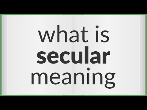 Secular | meaning of Secular