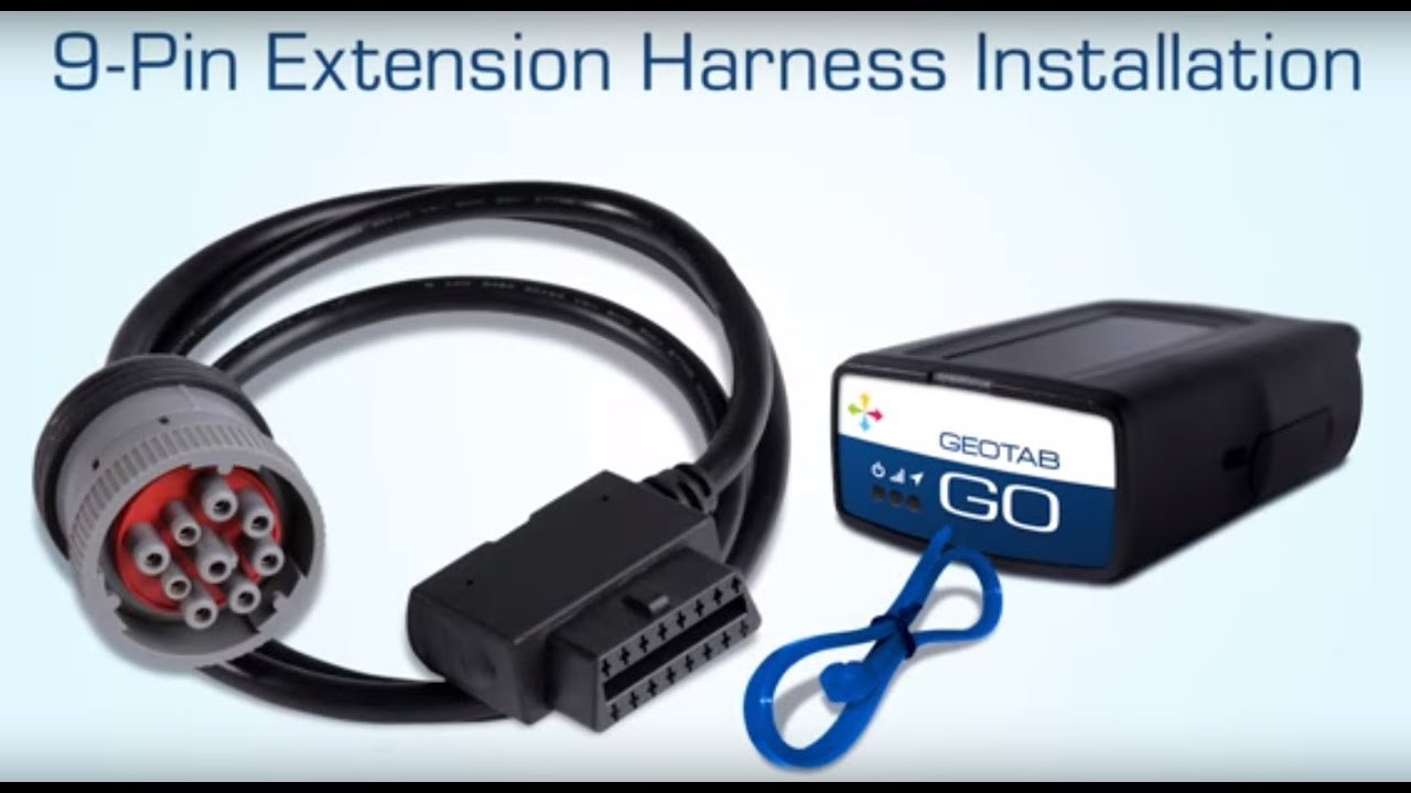 9 Pin Heavy-Duty Straight Harness | Geotab Marketplace