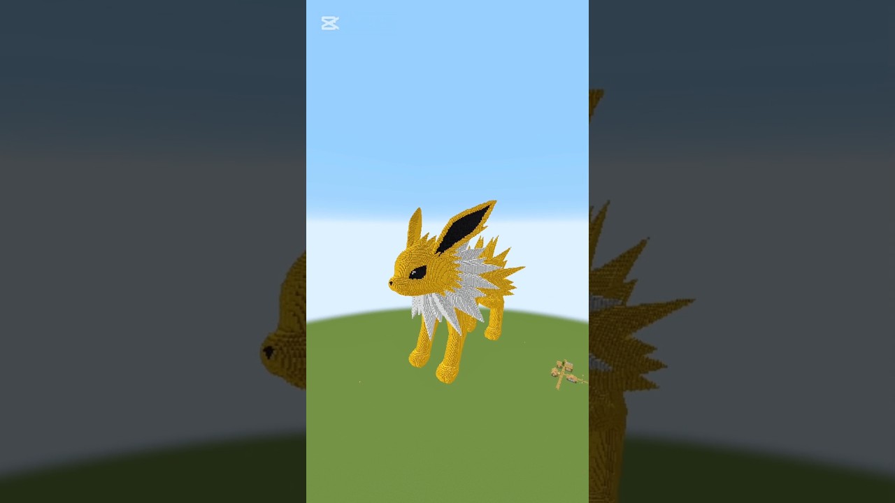 Make Jolteon Pokémon In Minecraft: Timelapse