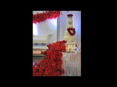 The most expensive wedding cake in the Arab country | Wedding cake full setup | Marriage cake decor
