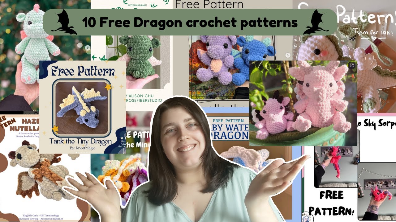 10 free Dragon crochet patterns