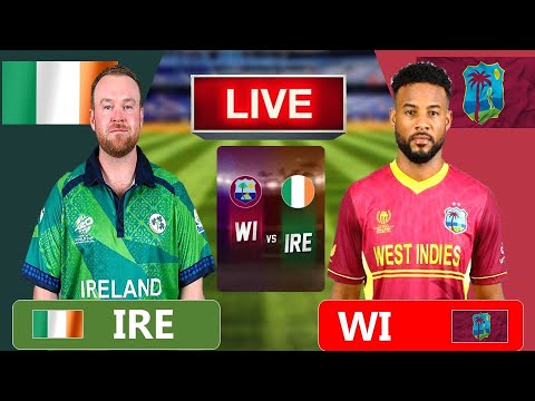 🔴Live: Ireland vs West Indies | 2nd ODI | Live Cricket Score & Commentary