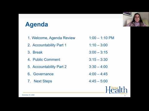 Nov. 24, 2020 - Sustainable Health Care Cost Growth Target Implementation Committee Video