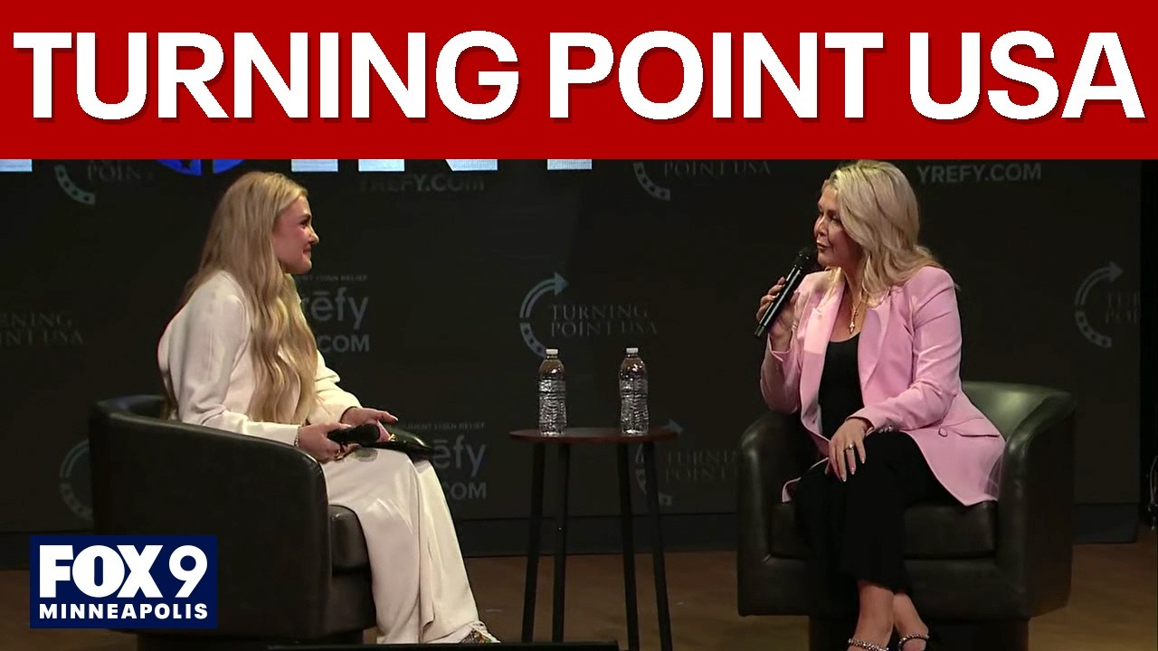 Turning Point USA: Erika Kirk hosts Karoline Leavitt