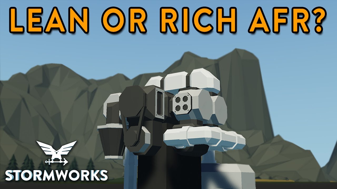 Modular Engine Test - Do AFR Values Matter? - Which One Better? - Stormworks