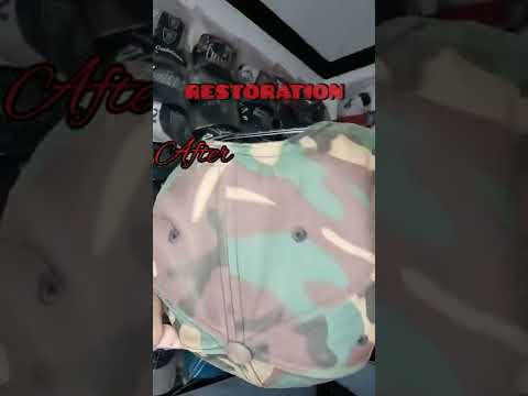 We the trees camouflage snapback cap before and after