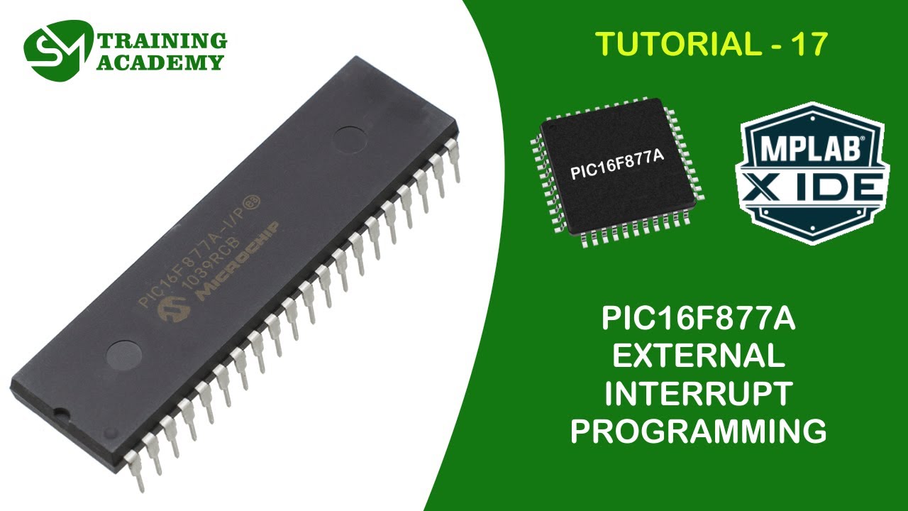 External interrupt programming in PIC16F877A microcontroller