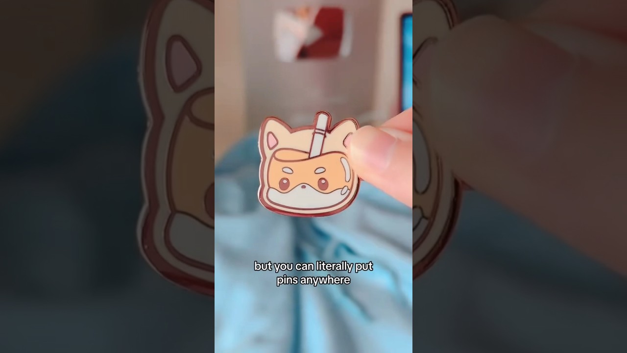 Where can you put PINS? 👀🩷 #kawaii #enamelpins