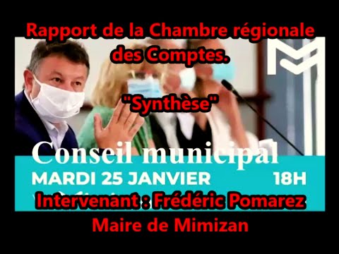 #Mimizan #Rapport de la Chambre régionale des comptes sur le contrôle gestion relatif 2015/2020