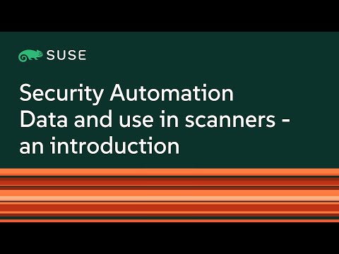 Security Automation Data and use in scanners - an introduction
