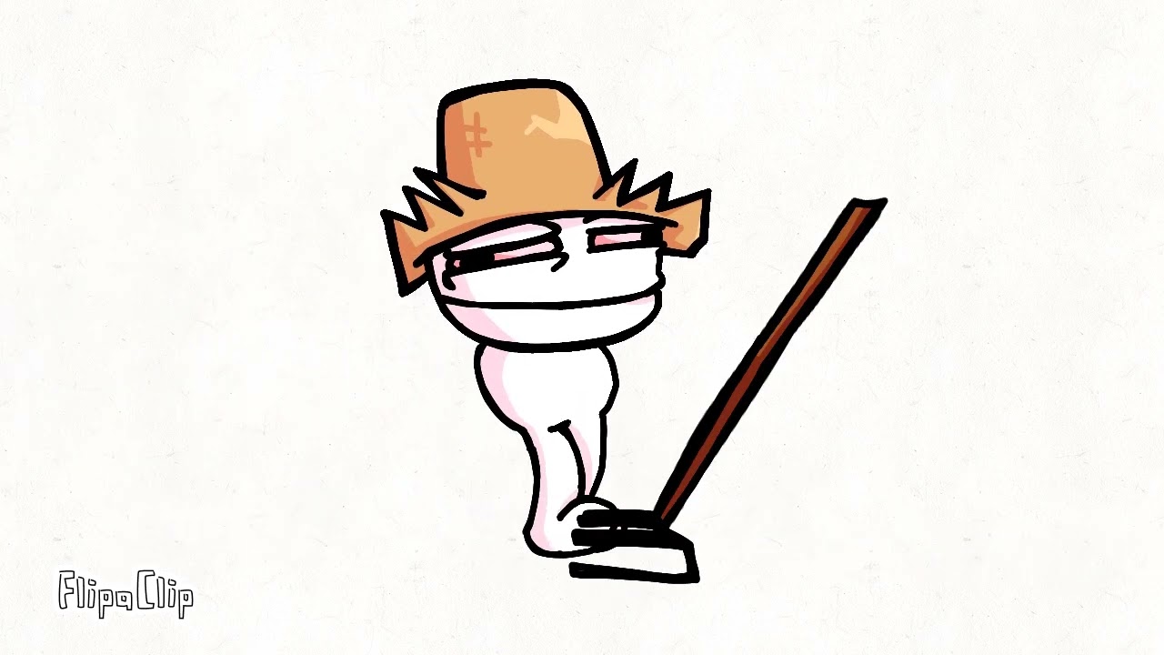 Guy steps on a rake