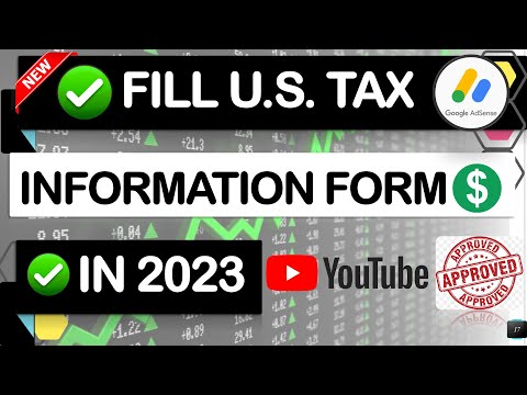 How to Submit US💲Tax Information Form in 2023 🤑: A Step-by-Step Guide for AdSense 💰 Tax"