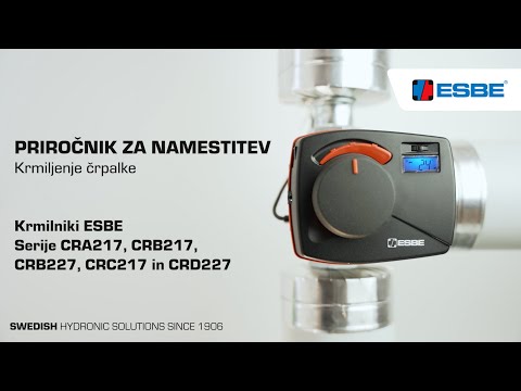 Krmiljenje črpalke – krmilnik ESBE (CRx200)