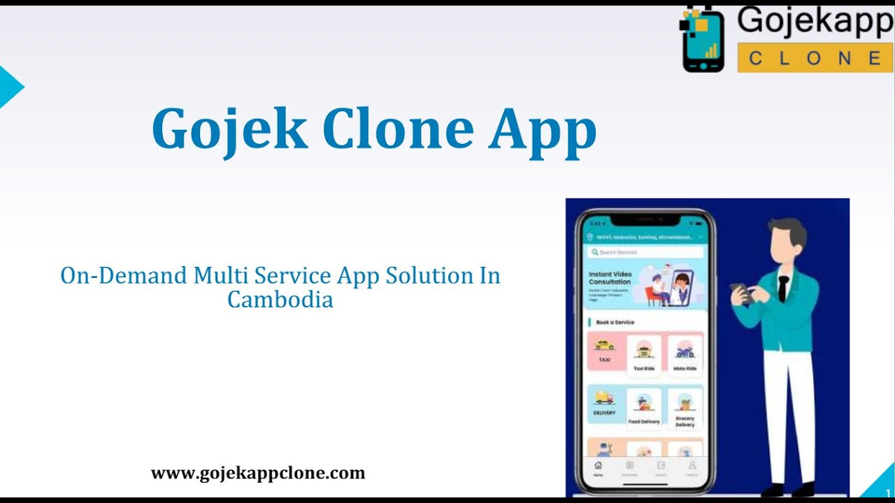 Gojek Clone App - On-Demand Multi Service App Solution In Cambodia