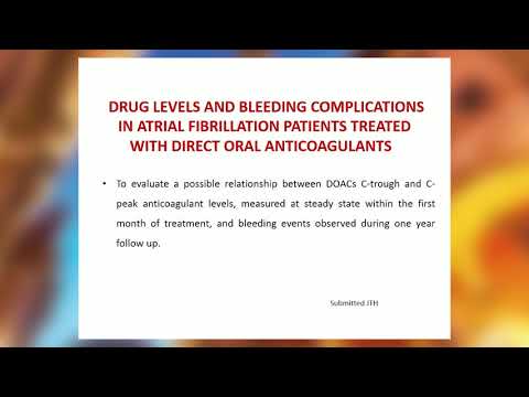 4° Convegno Anticoagulazione.it - Livelli anticoagulanti degli anticoagulanti orali diretti...