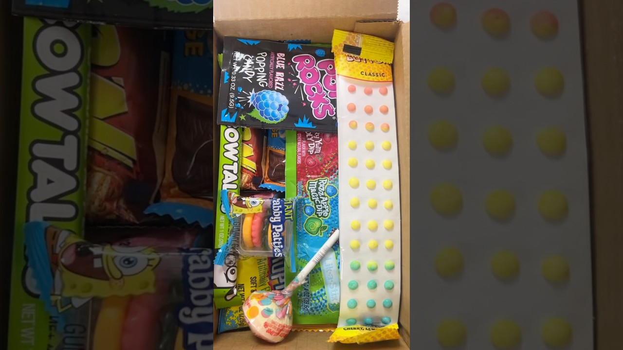 ASMR packing a large candy mystery box! 📦🍬🍭🍫 #candy #candystore #asmr #mysterybox