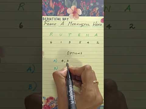 Frame a meaningful word #shorts