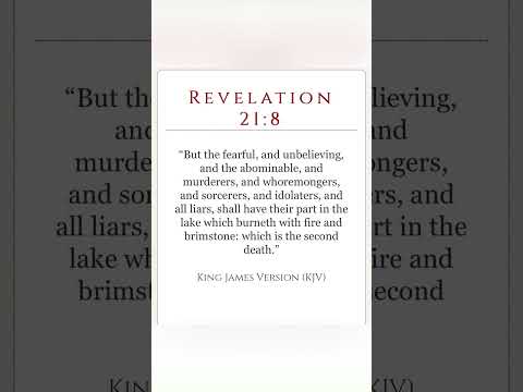 Revelation 21:8 KJV #bible #subscribe
