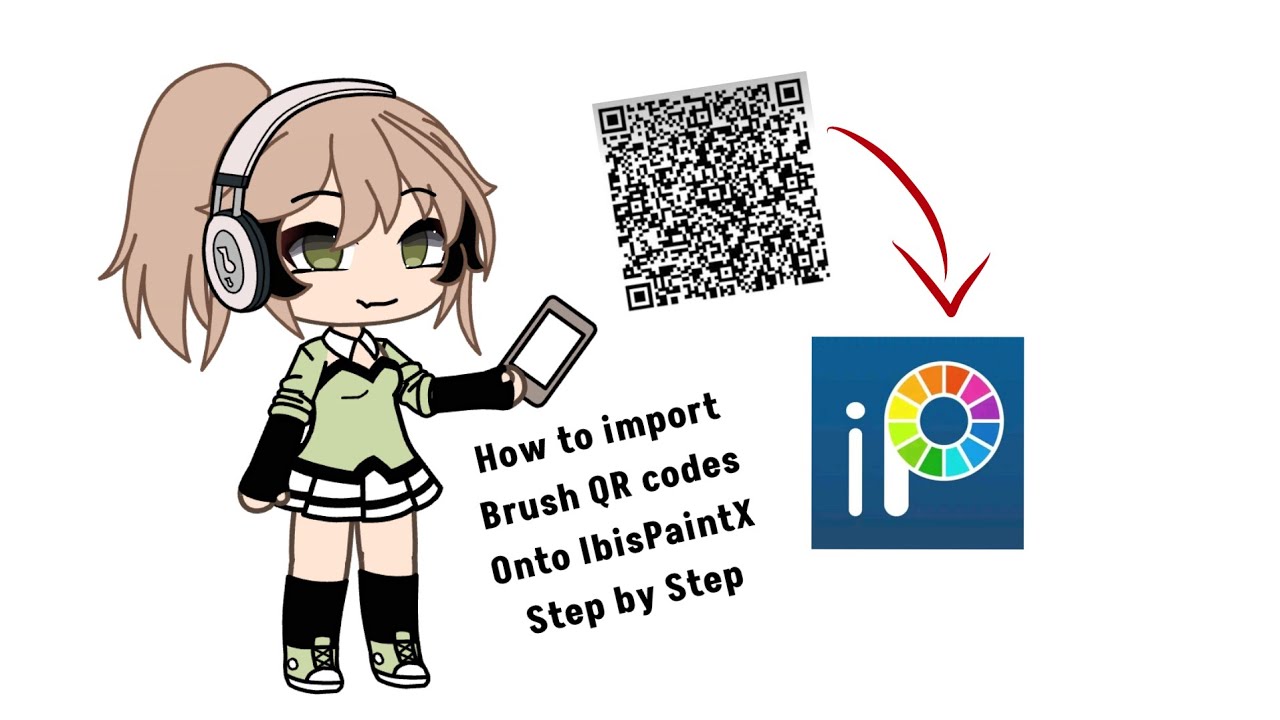 How to use Brush QR codes in IbisPaintx #tips