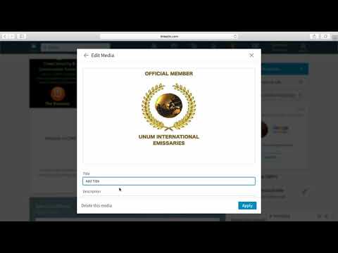How to add a logo to a linked in profile
