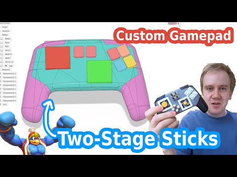 Download free STL file Gamepad with arcade-style fight sticks • 3D ...