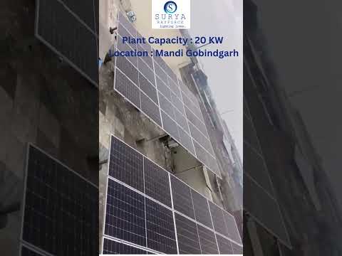 Another 20KW Solar System Installed in Mandi Gobindgarh, Punjab