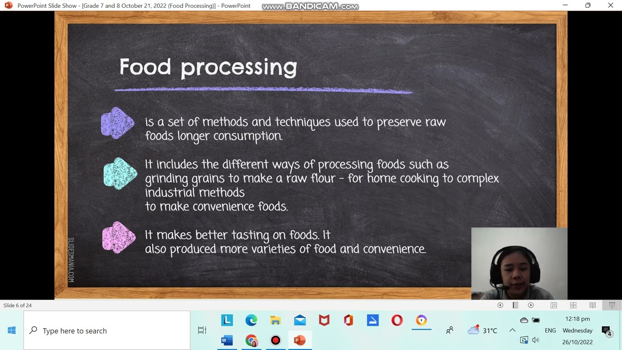Food Processing Grade 7/8 TLE