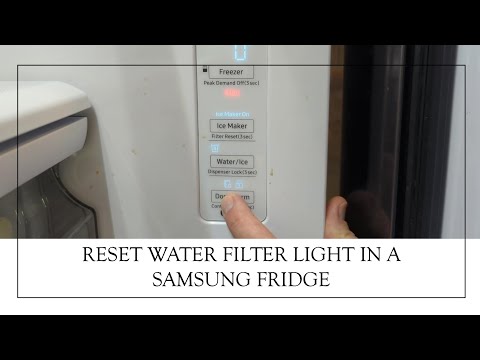 How to Reset the Water Filter Light in a Samsung Refigerator