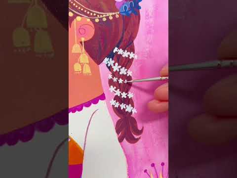 Start to finish 🌸 #painting #illustration