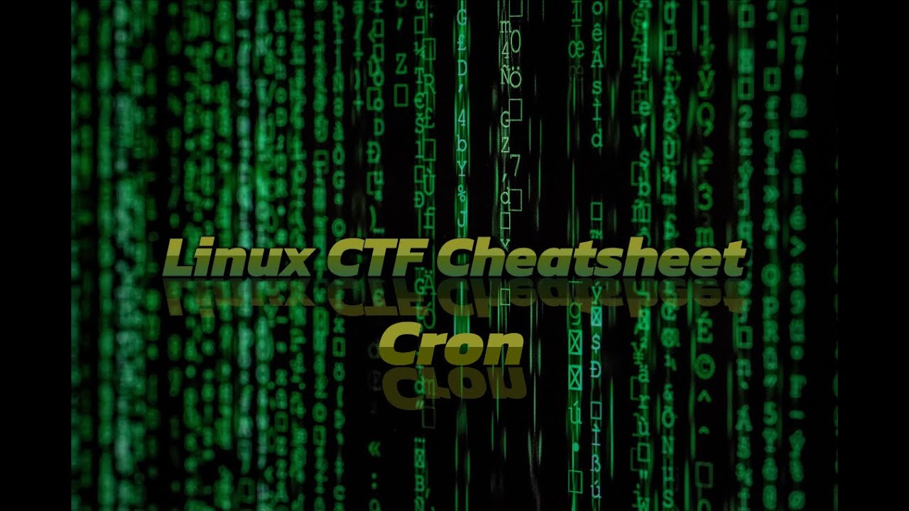 CTF Linux Challenge Cheat Sheet - Cron