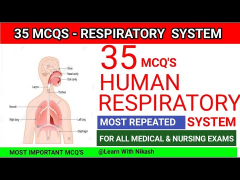 35 respiratory system mcqs with answers || respiratory system mcq || respiratory system questions