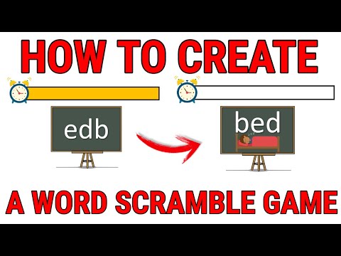 How To Create A Word Scramble Game In Powerpoint