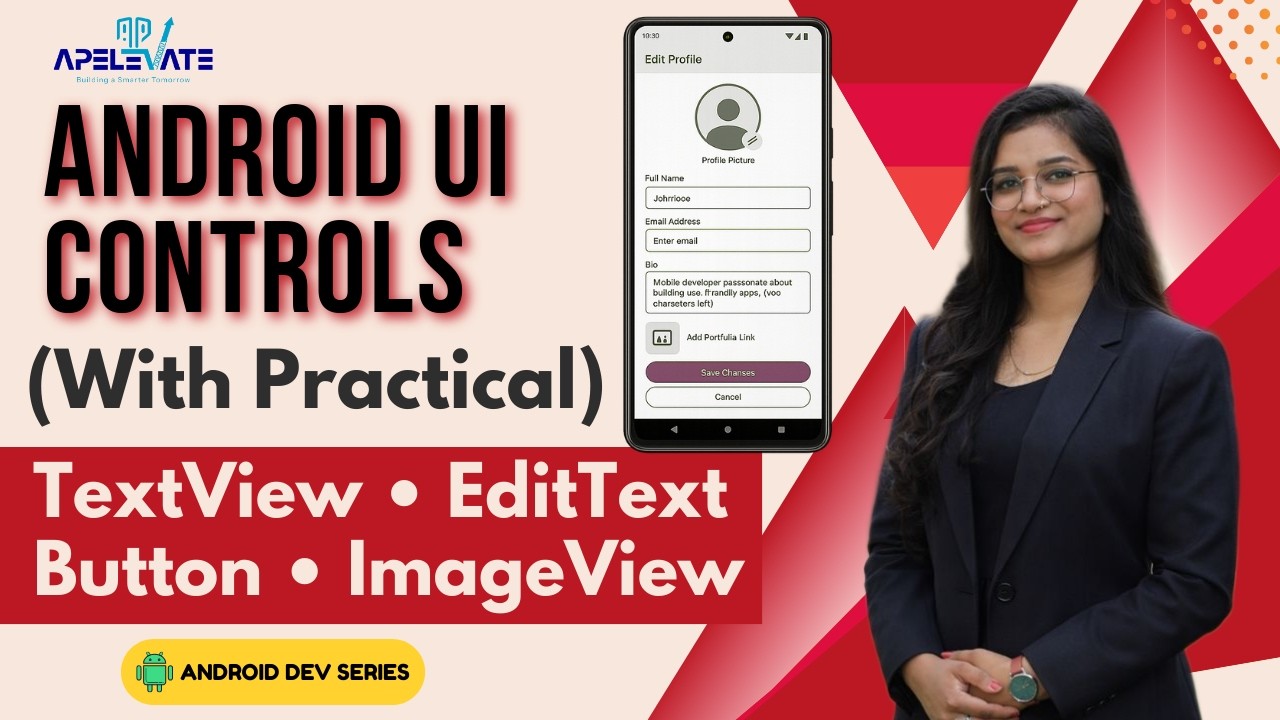 Android UI Controls Explained | TextView, Button, ImageView, EditText | Android Tutorial