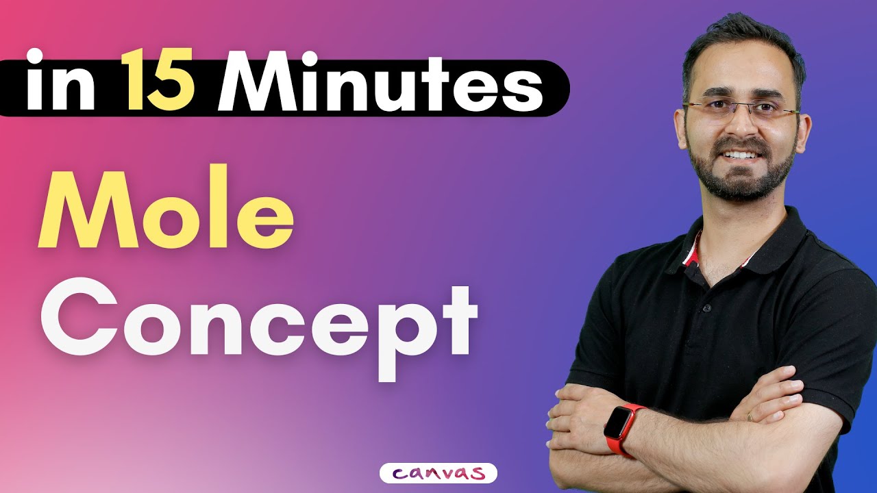 #jee2024  Mole Concept in 15 Min - All important Concepts and formulas