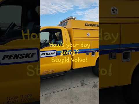 I hate these new trucks! #volvo #volvotrucks #junk #junktruck #garbage #penske #trucking #brokedown