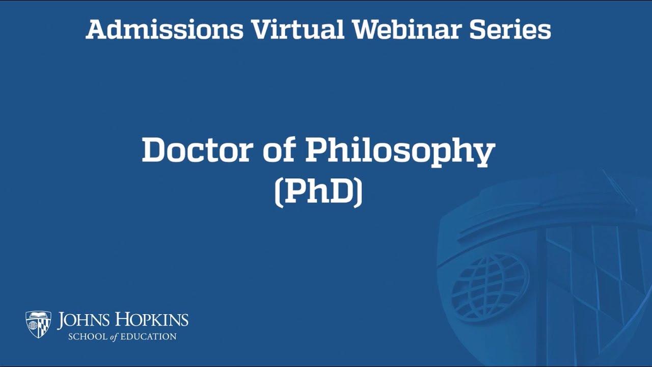 Doctor of Philosophy (PhD) Virtual Information Session