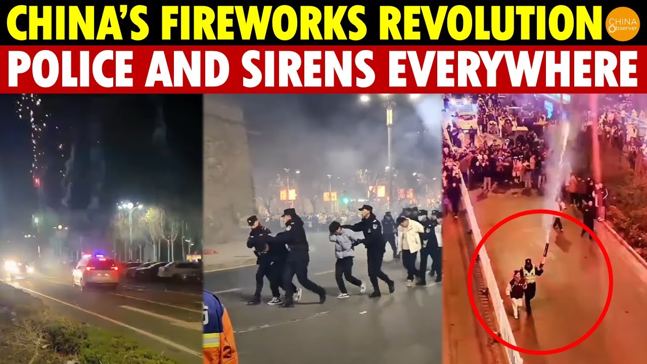 China Erupts in Fireworks Revolution! On New Year’s Eve, Police Swarm ...