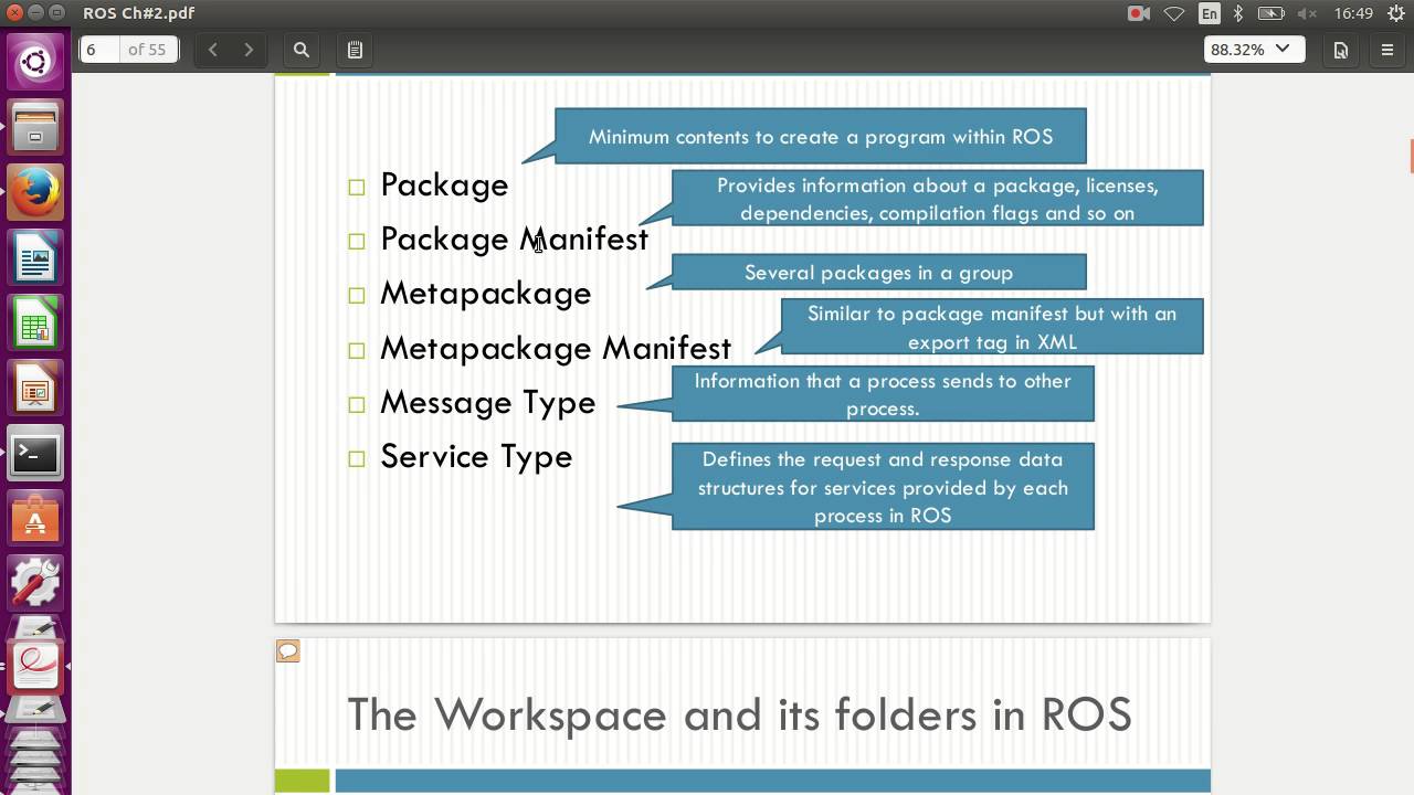 ROS Presentation - Chapter 2, Learing ROS for Robotics Programming 2nd Edition