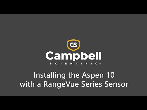 Installing an Aspen 10 with a RangeVue Series Sensor: Installing a...