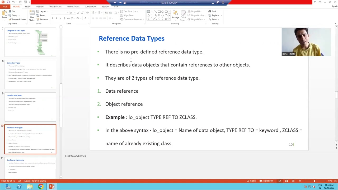 6 - ABAP Programming - Data Types and Data Objects Part2