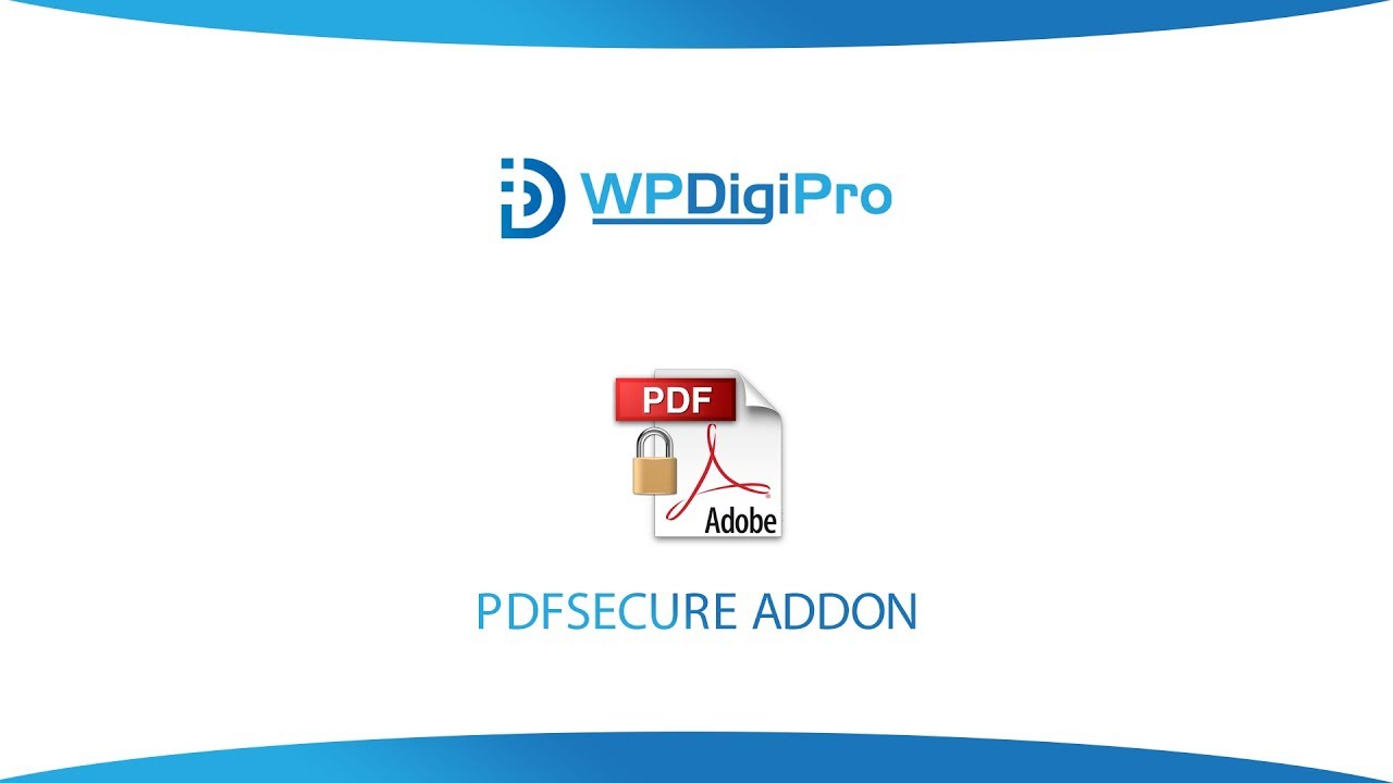 WPDigiPro PDFSecure Addon Settings
