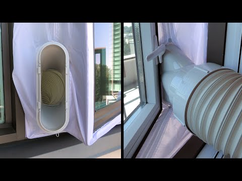 How To Install Casement Window Seal For Portable Air Conditioner Exhaust Pipe (Hose)?