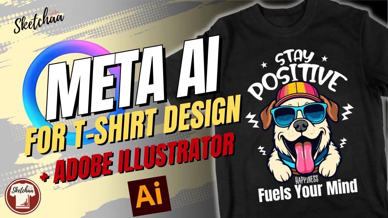 How to Create Stunning T-Shirt Designs with FREE Meta AI Images & Adobe Illustrator