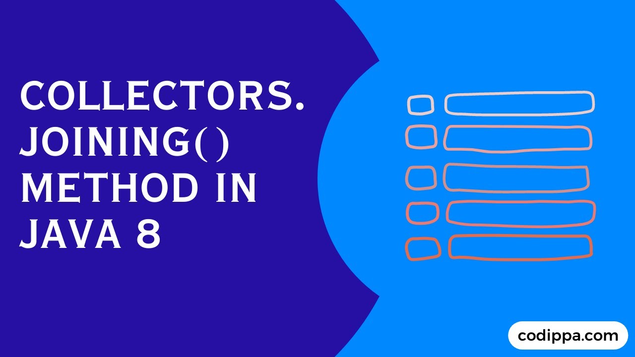 Collectors.joining() method in java 8 | Join list of strings to a single string in java 8